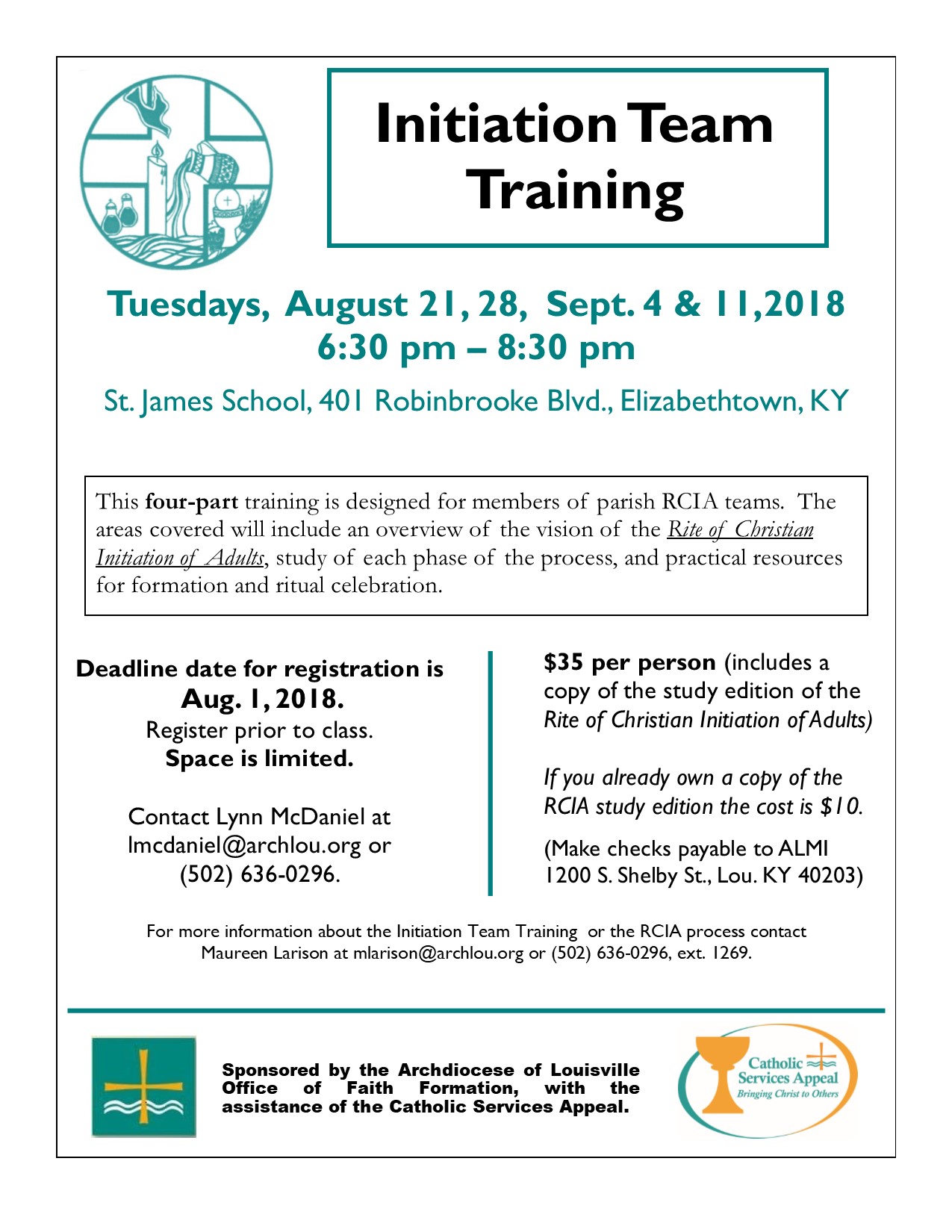 Initiation Team Training | Formed In Faith