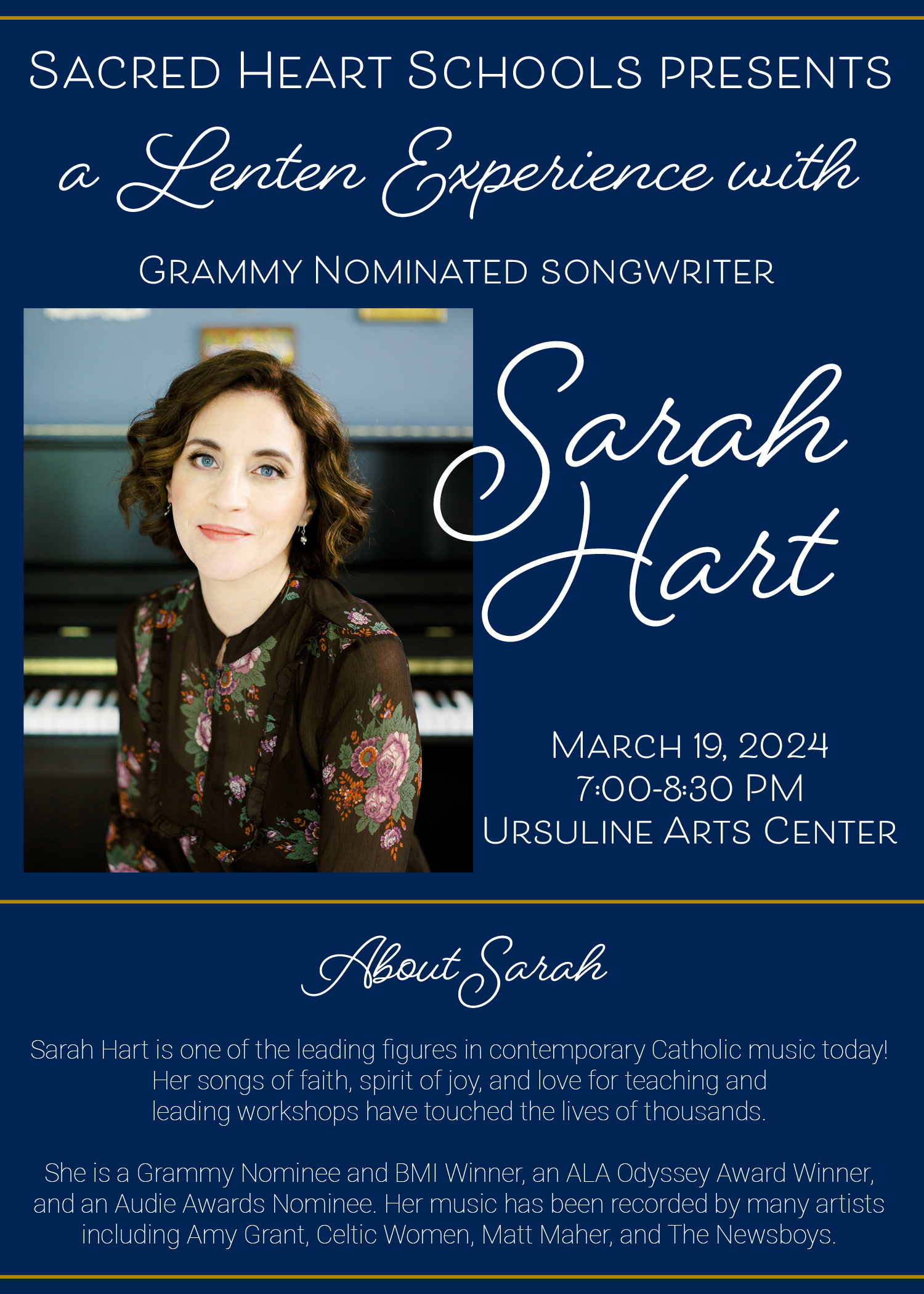 Sarah Hart at Sacred Heart Schools | Formed In Faith